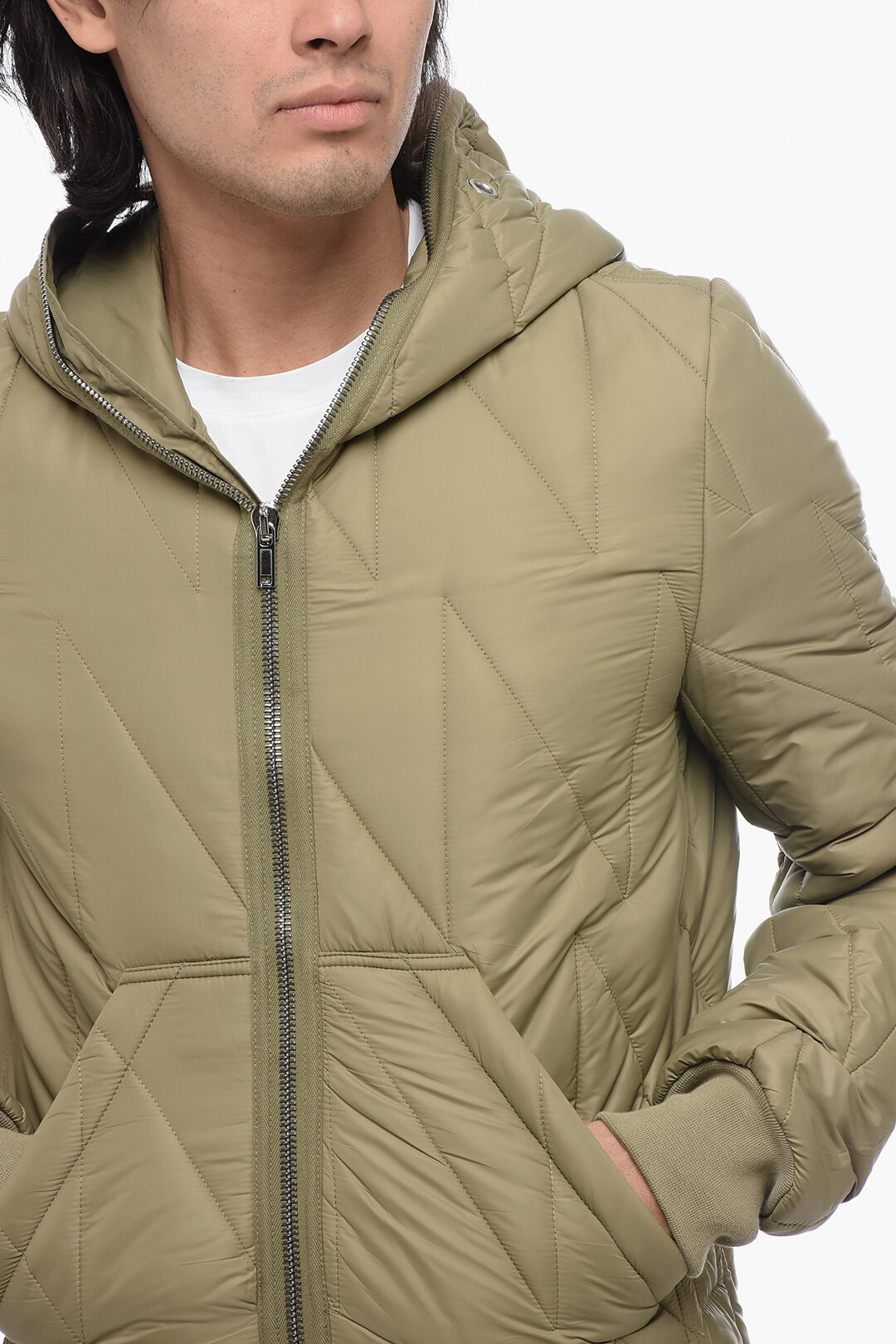 Rick Owens DRKSHDW Hooded GIMP Quilted Jacket men - Glamood Outlet