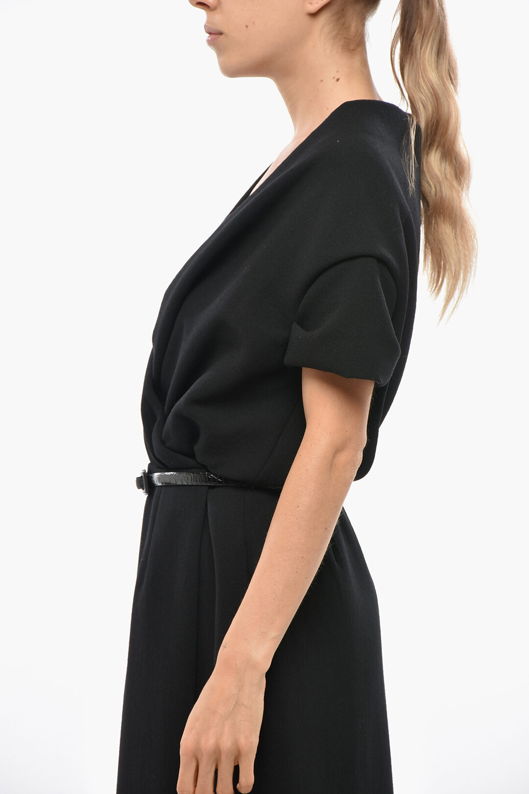 Dior Dropped-Shoulder Dress with Wrap Design and Belt women - Glamood ...
