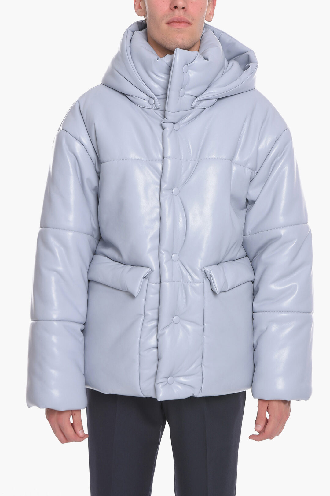 Nanushka Eco-leather HIDE Padded Jacket men - Glamood Outlet