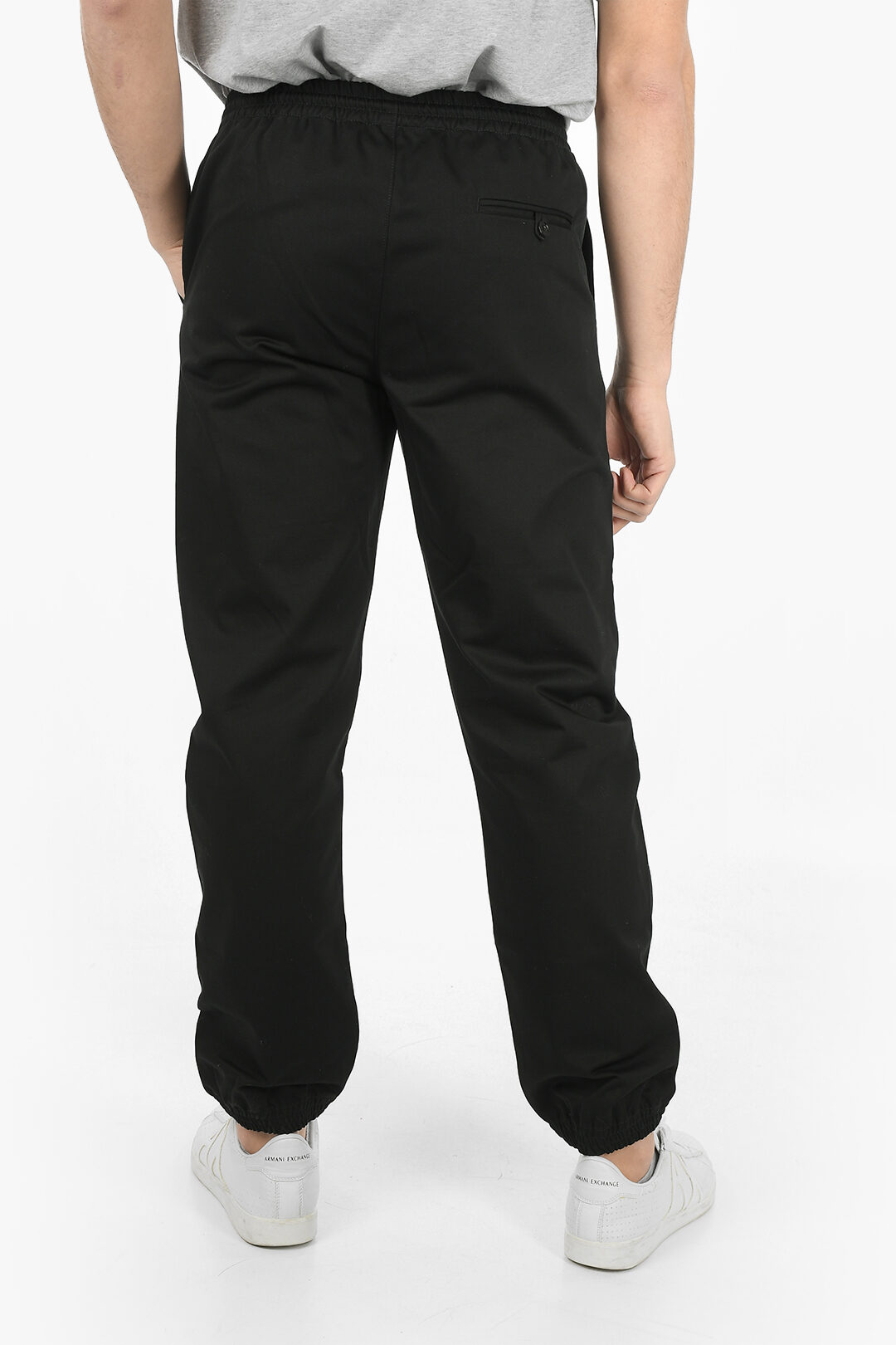 Off-White Elastic Waistband OW LOGO Cotton Pants men - Glamood Outlet