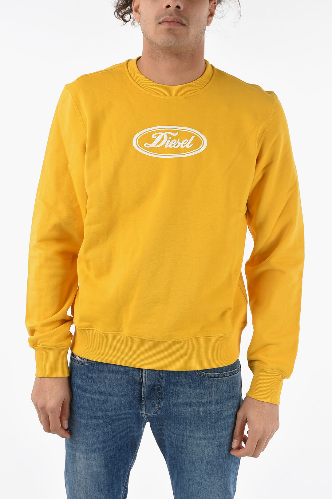 Diesel Embossed Logo Frontal S-GINN-C2 Crew-Neck Sweatshirt men ...