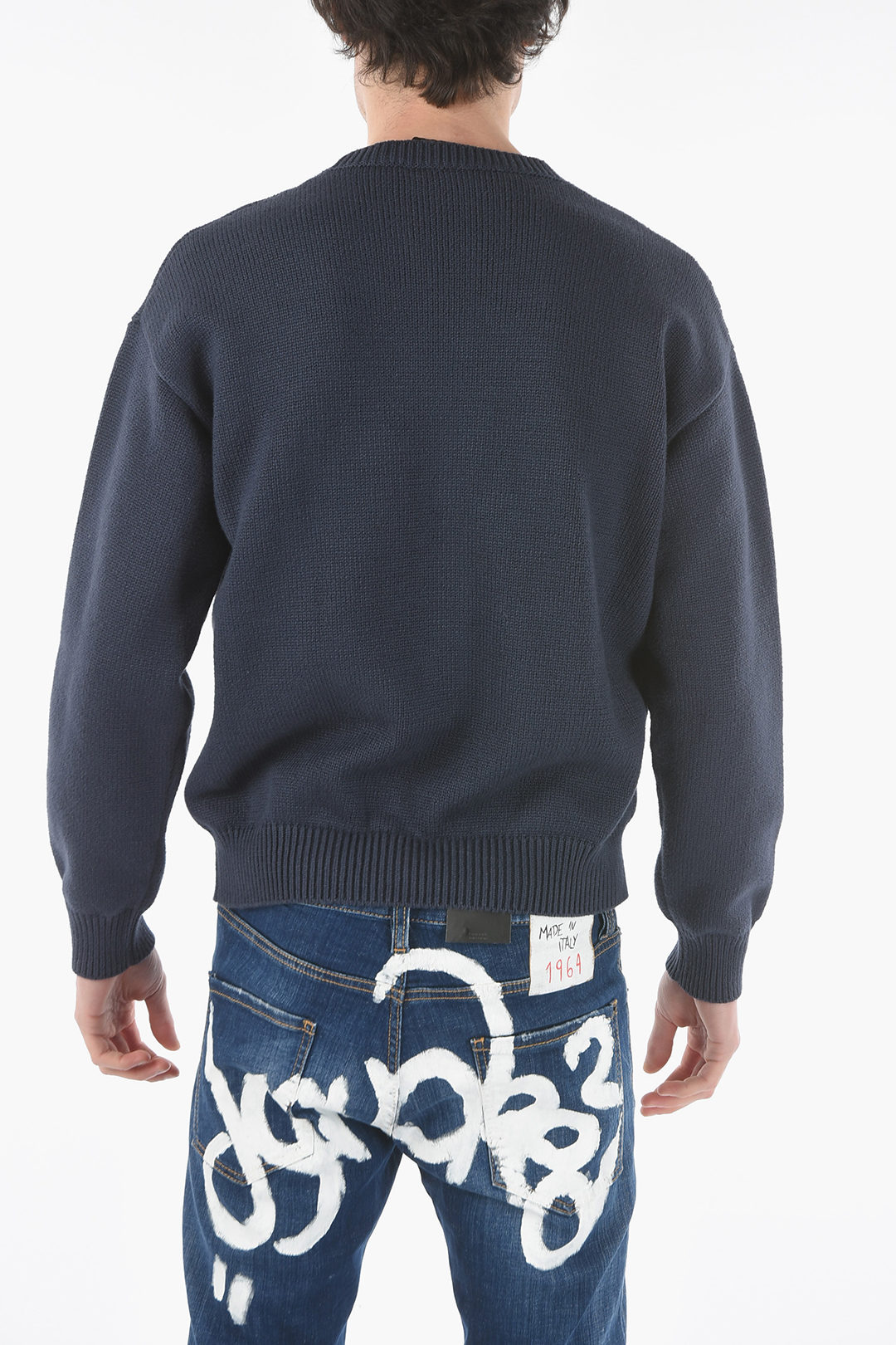 Dsquared2 Embroidered Crewneck Sweater men - Glamood Outlet