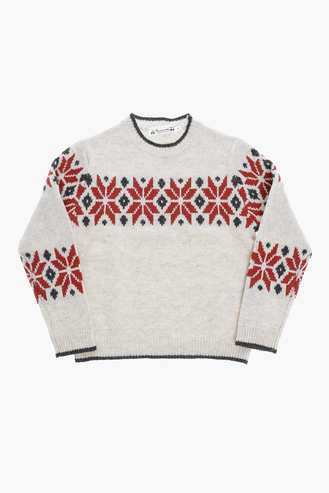 Bonpoint Embroidered Wool Crew-neck Sweater girls - Glamood Outlet