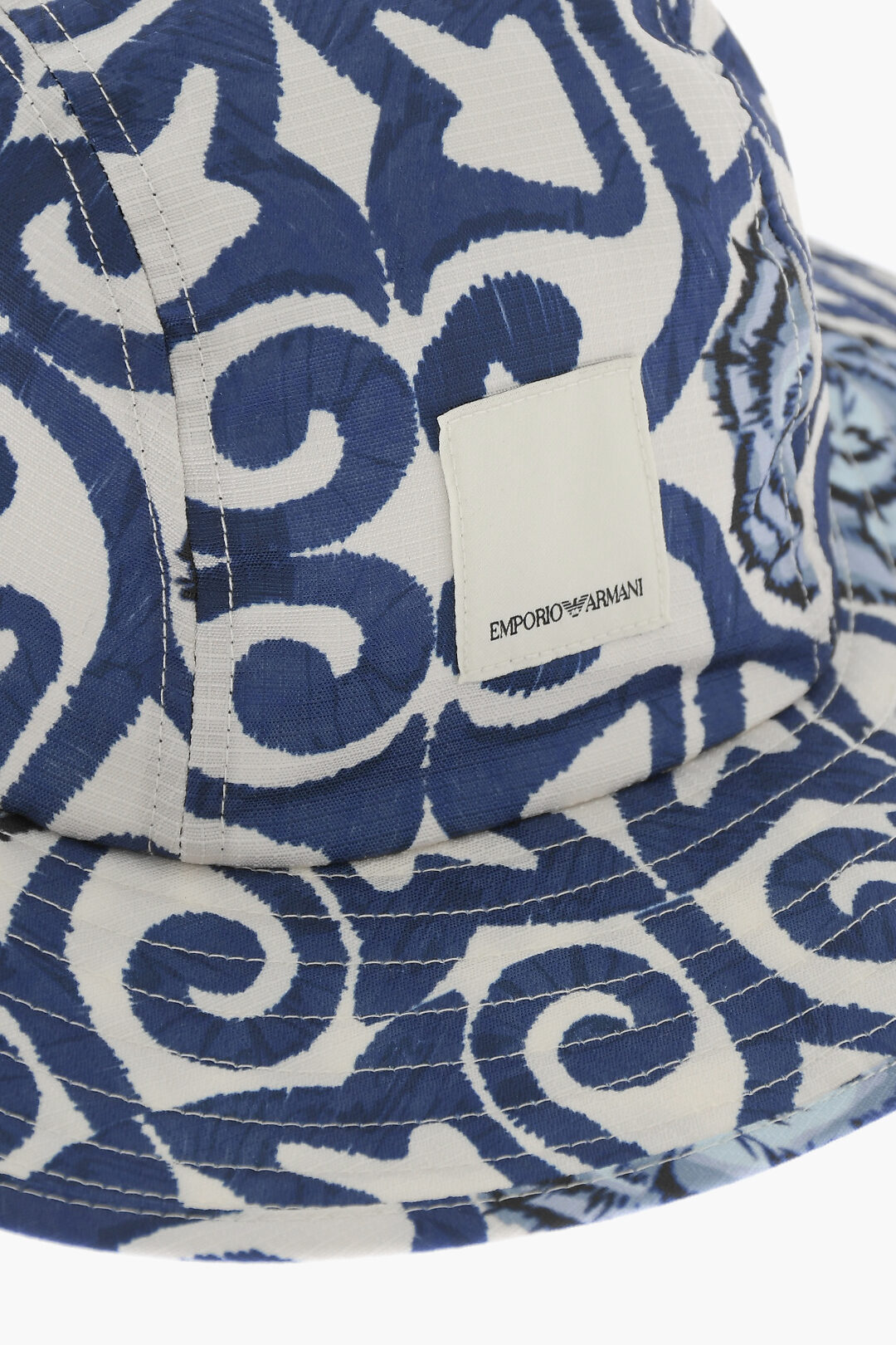 Armani EMPORIO Patterned Panama Hat men - Glamood Outlet