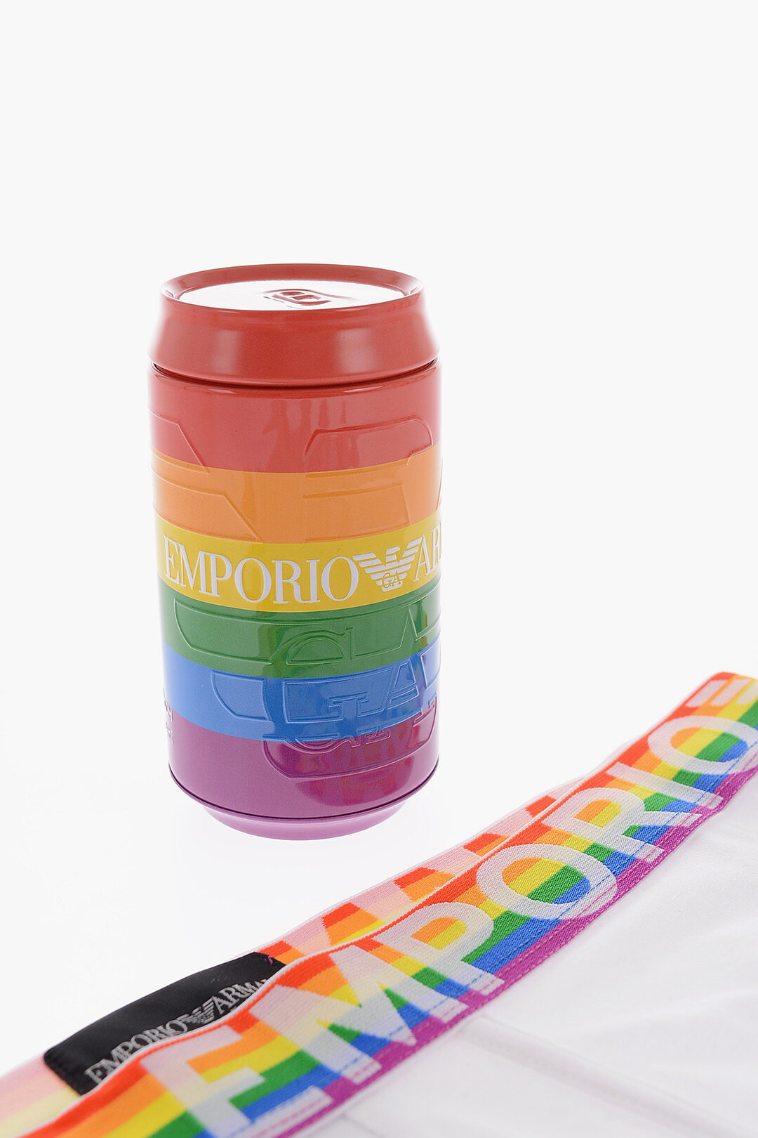 Armani EMPORIO Stretch Cotton Boxer with Multicolor Elastic Band men ...