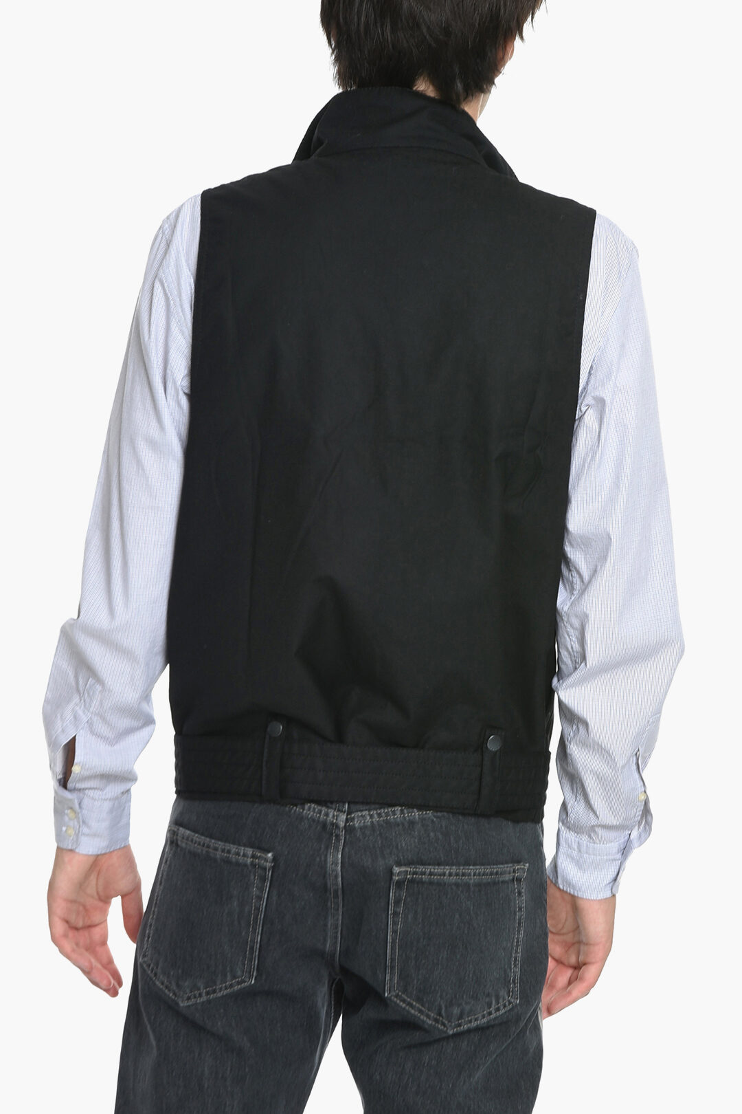 Barbour ENGINEERED GARMENTS Sleeveless Biker Jacket with Belt men ...