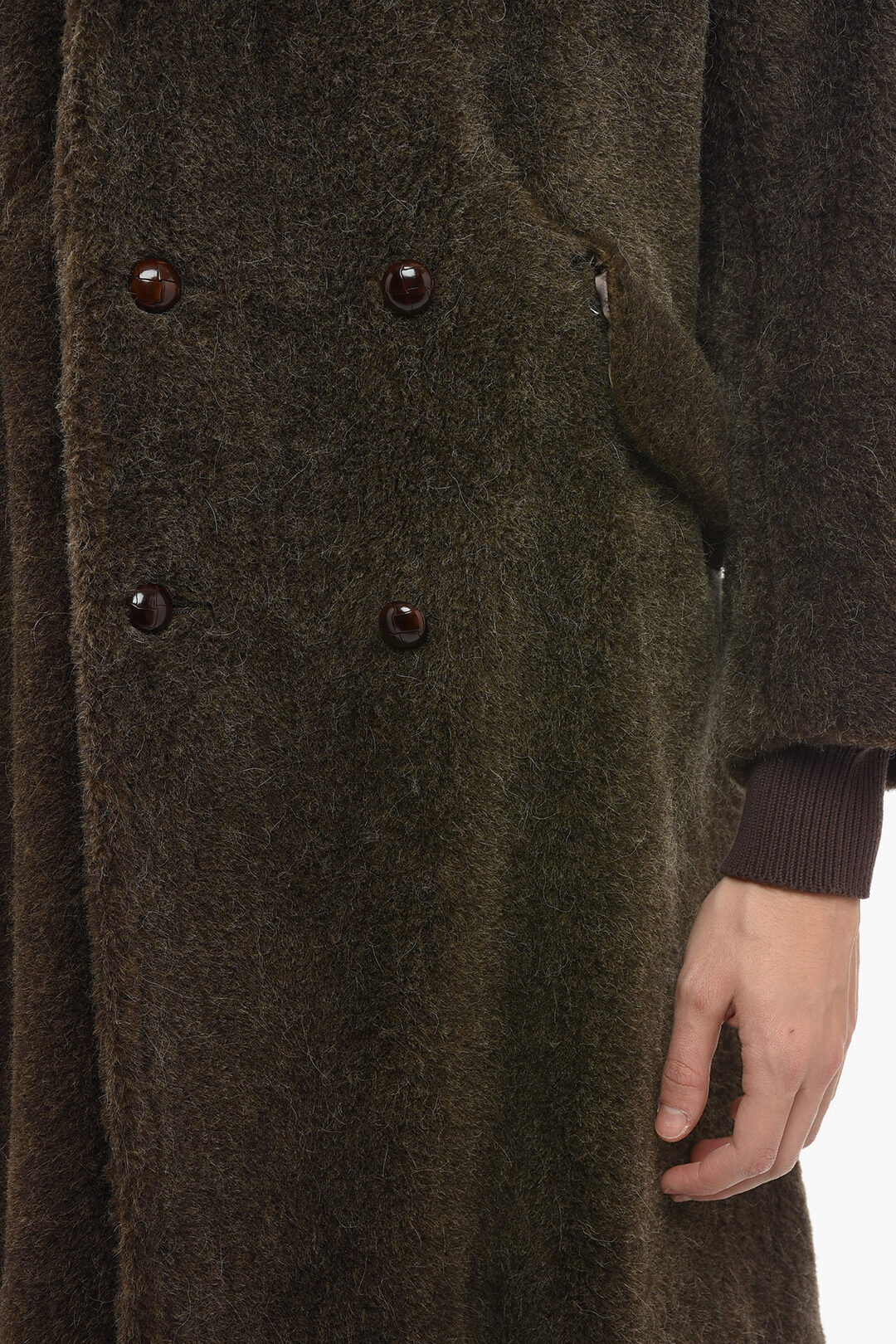 Haversack EQUIPMENT Double-breasted Overszied Coat with Hood men ...