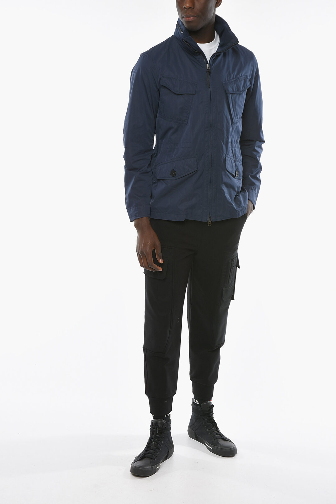 Woolrich Extractable Hood CREW FIELD Utility Jacket men - Glamood Outlet