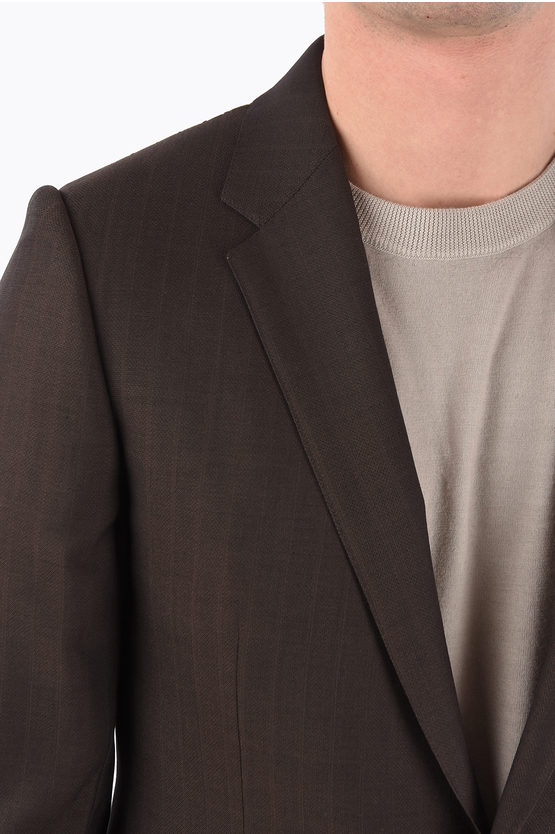 Ermenegildo Zegna EZ TAILORING silk and wool side vents 2-button suit ...