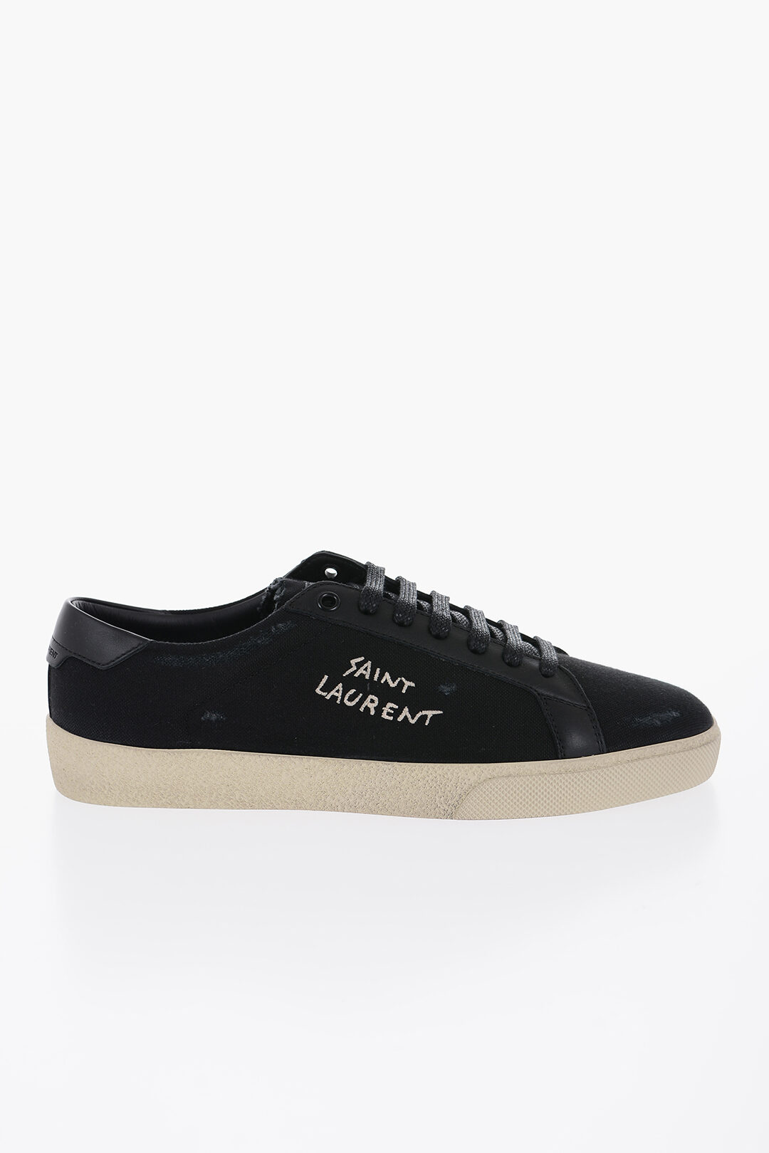 Saint Laurent Fabric SIGNA Low-Top Sneakers With Embroidered Logo men ...