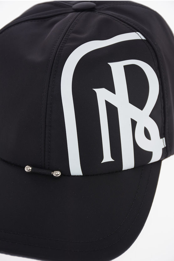 Neil Barrett Fabric SPLIT MONOGRAM PIERCED Cap men - Glamood Outlet