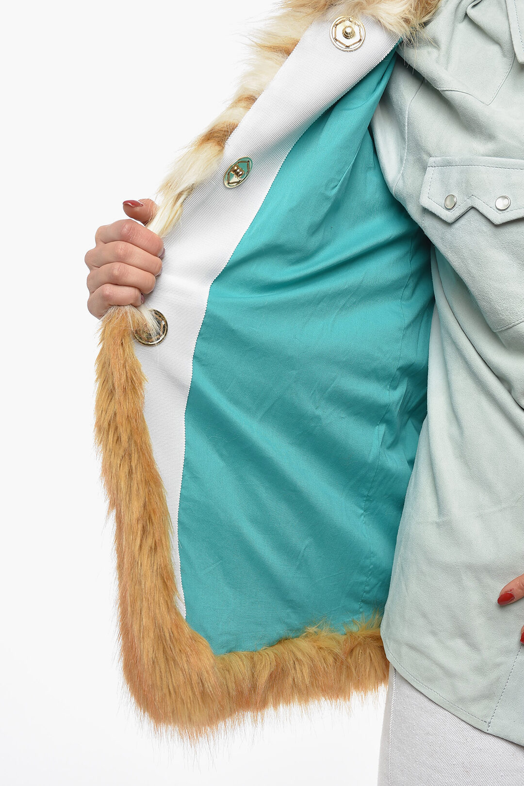 Alabama Muse Faux-Fur ADAM Jacket women - Glamood Outlet