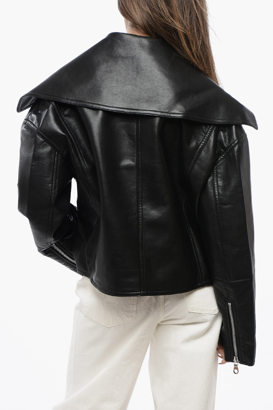 Nanushka Faux Leather ADO Biker Jacket women - Glamood Outlet