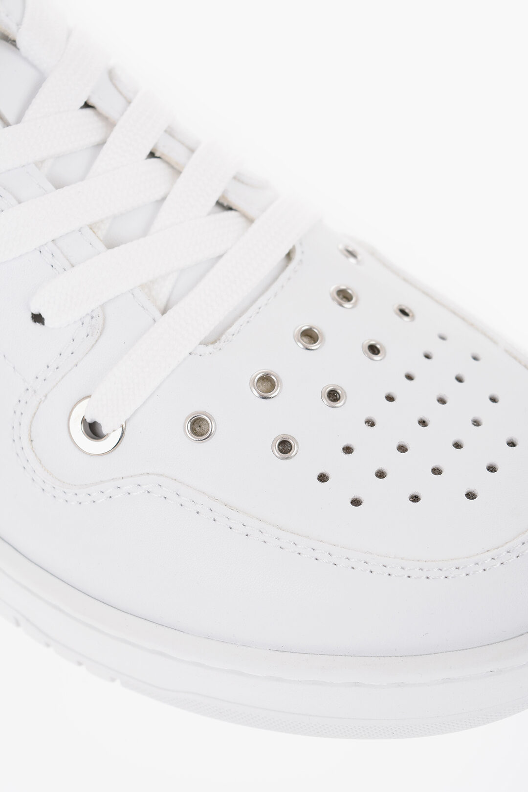 Neil Barrett Faux Leather Low-Top Sneakers with Cut Out men - Glamood ...