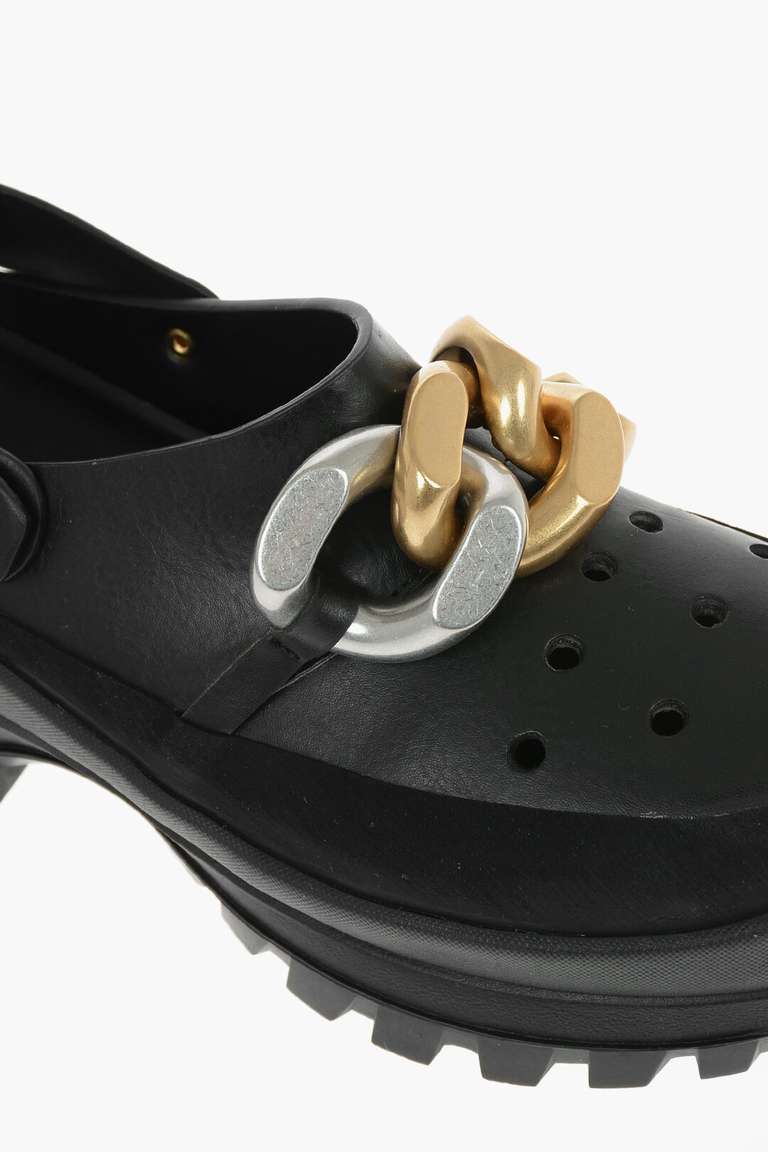 Stella McCartney Faux-leather TRACE FALABELLA Clogs with Gold-toned ...