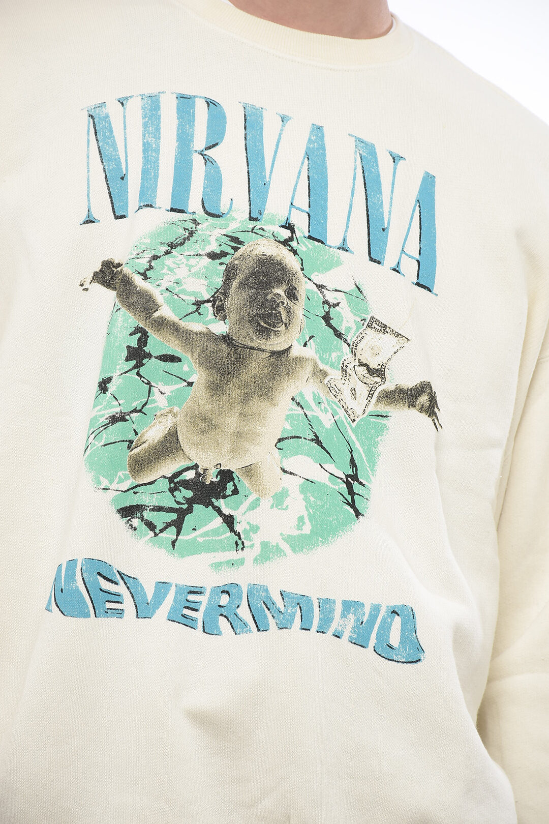 R13 Felpa Girocollo NIRVANA NEVERMIND Oversize Fit donna - Glamood Outlet