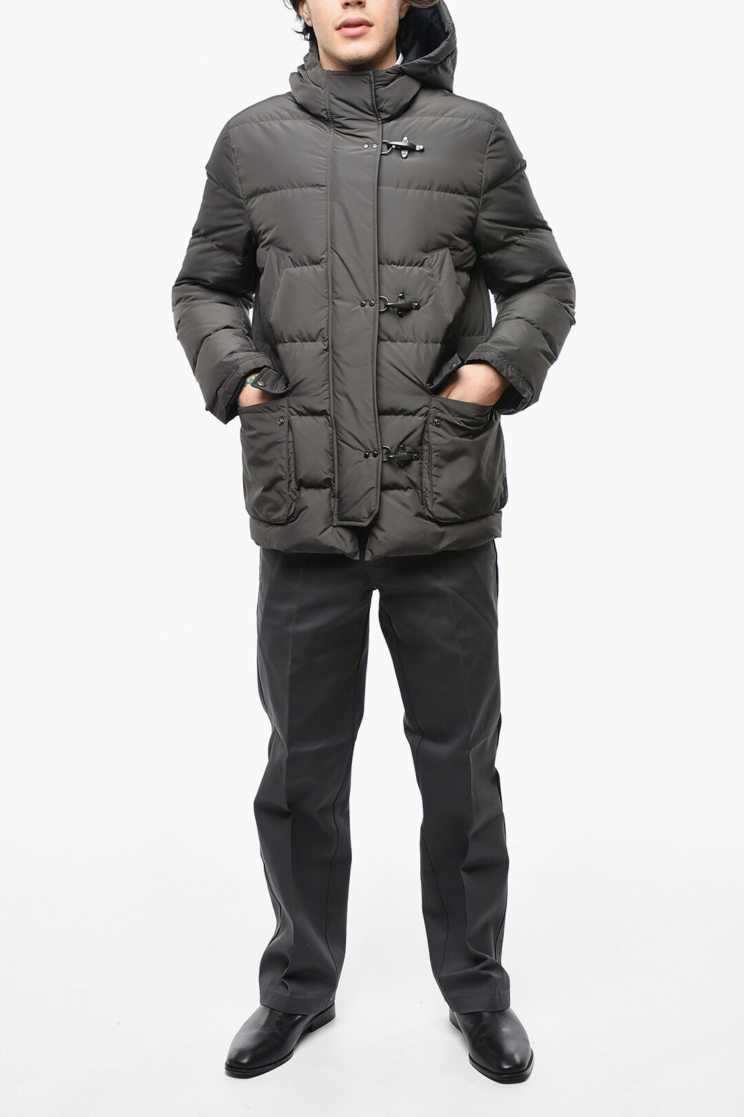 Fay Flap Pockets Hooded Padded Jacket men - Glamood Outlet