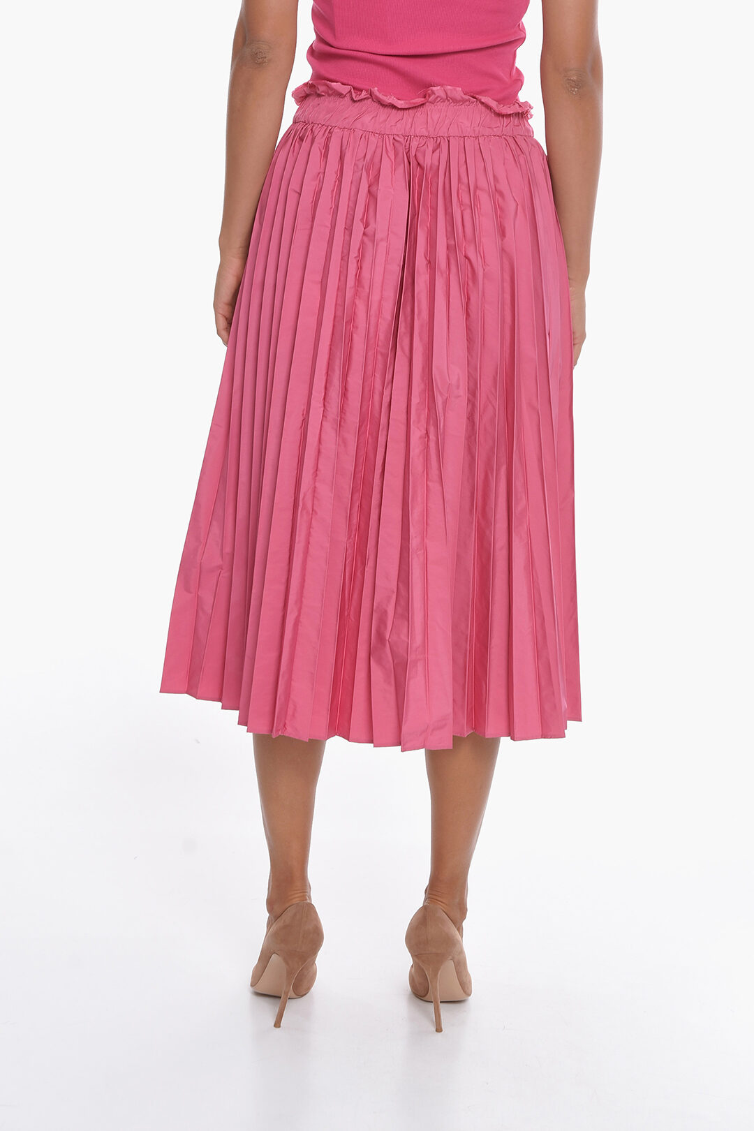 Red Valentino Flared Pleated Maxi Skirt women - Glamood Outlet