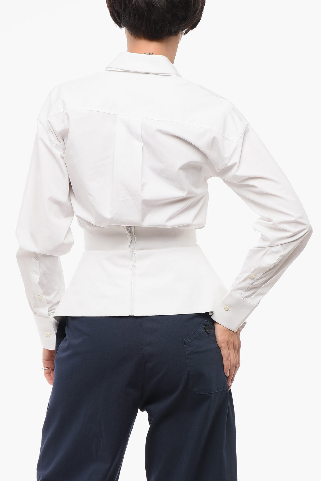 Dsquared2 Flared Shirt with Hidden Button Placket women - Glamood Outlet