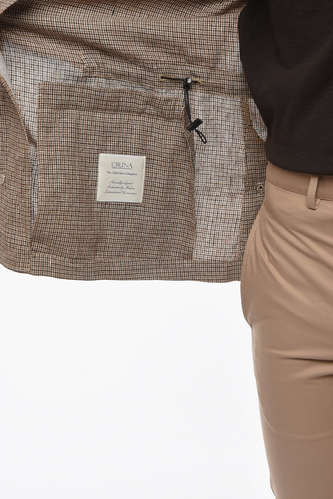 Cruna Flax SAIGON Jacket with Hidden Closure men - Glamood Outlet