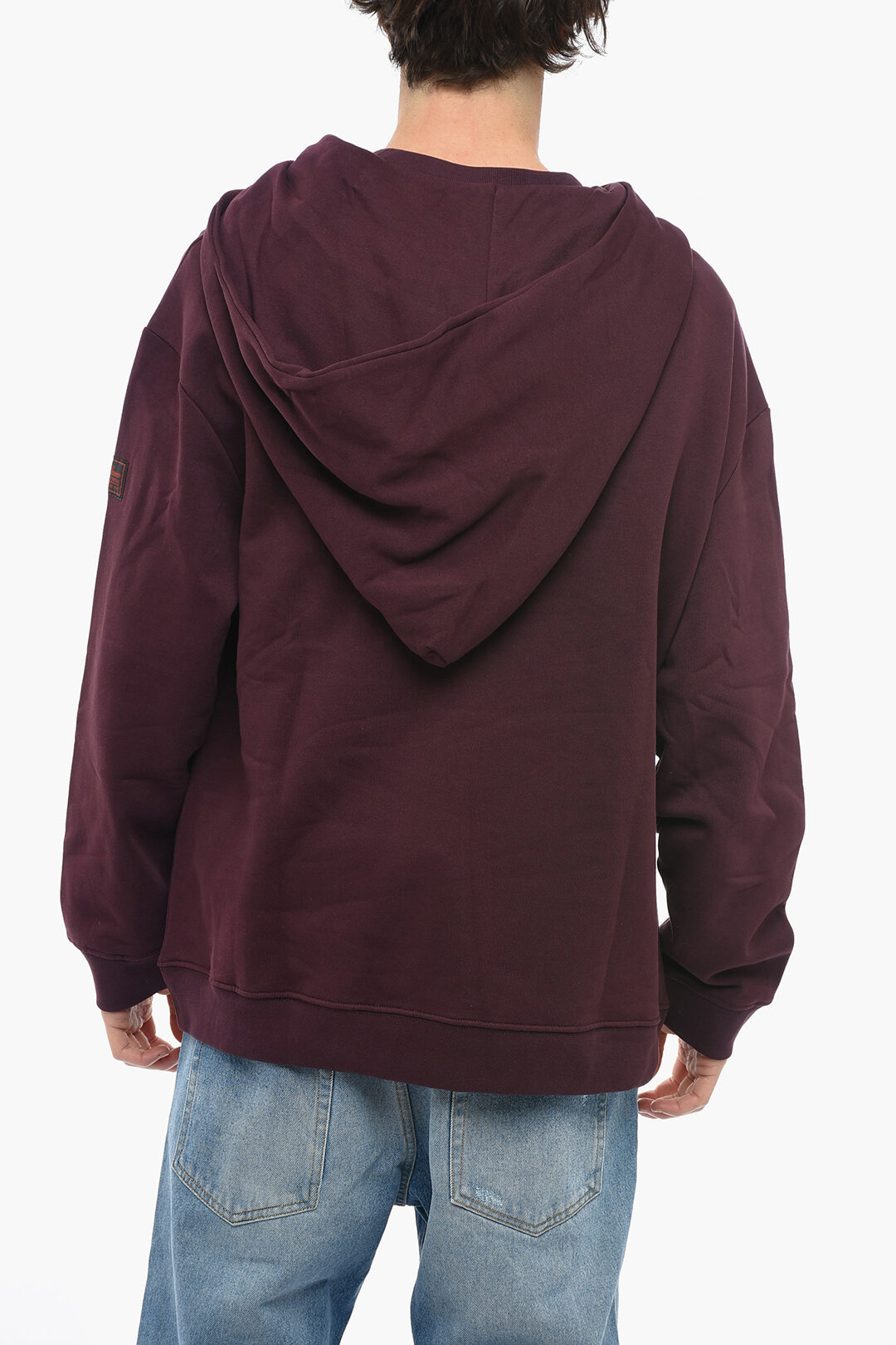 Raf Simons Fleece Cotton Oversized Hoodie with Knot Hood men - Glamood ...