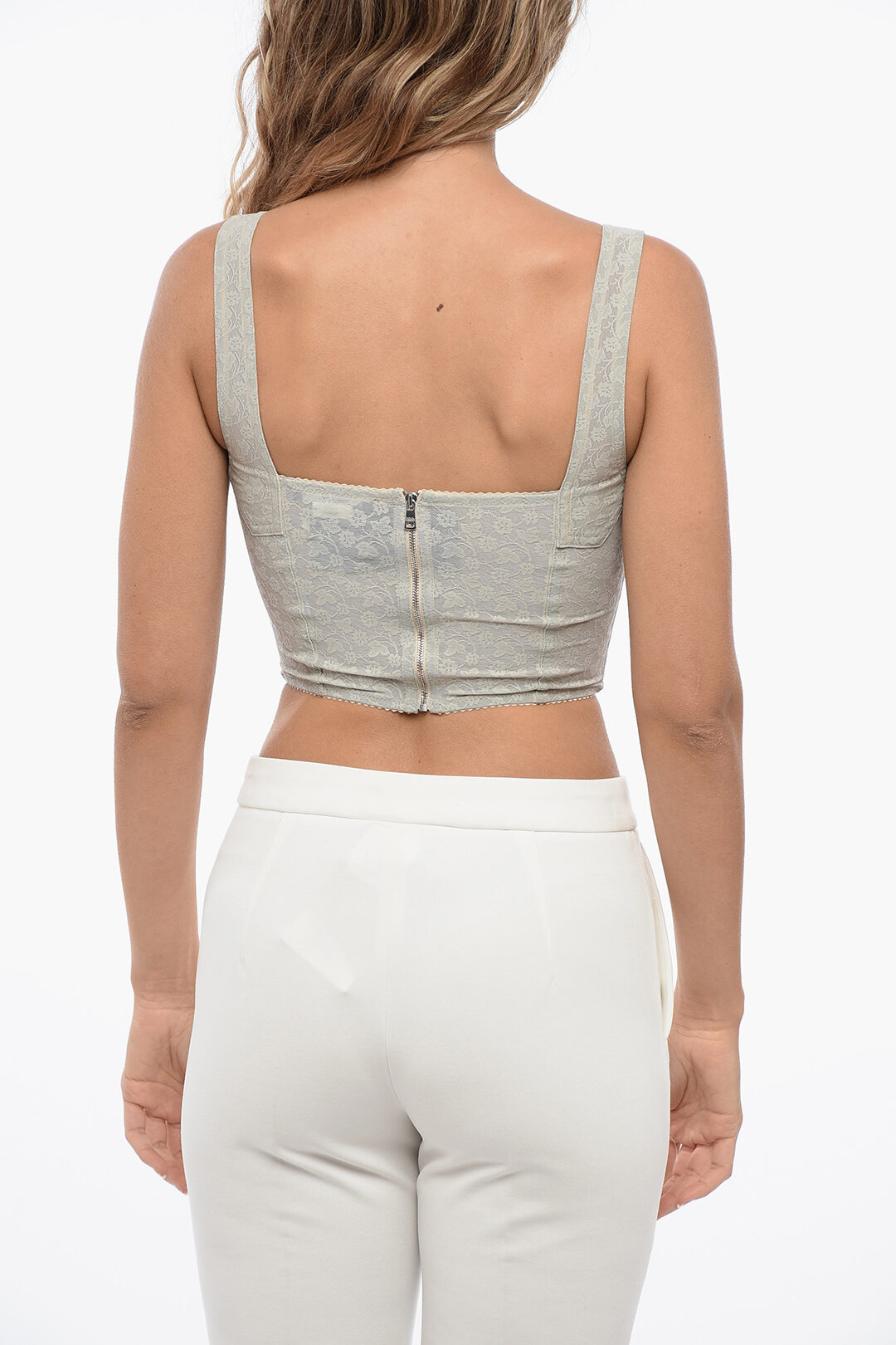 Dolce & Gabbana Floral Motif Solid Color Crop Top women - Glamood Outlet