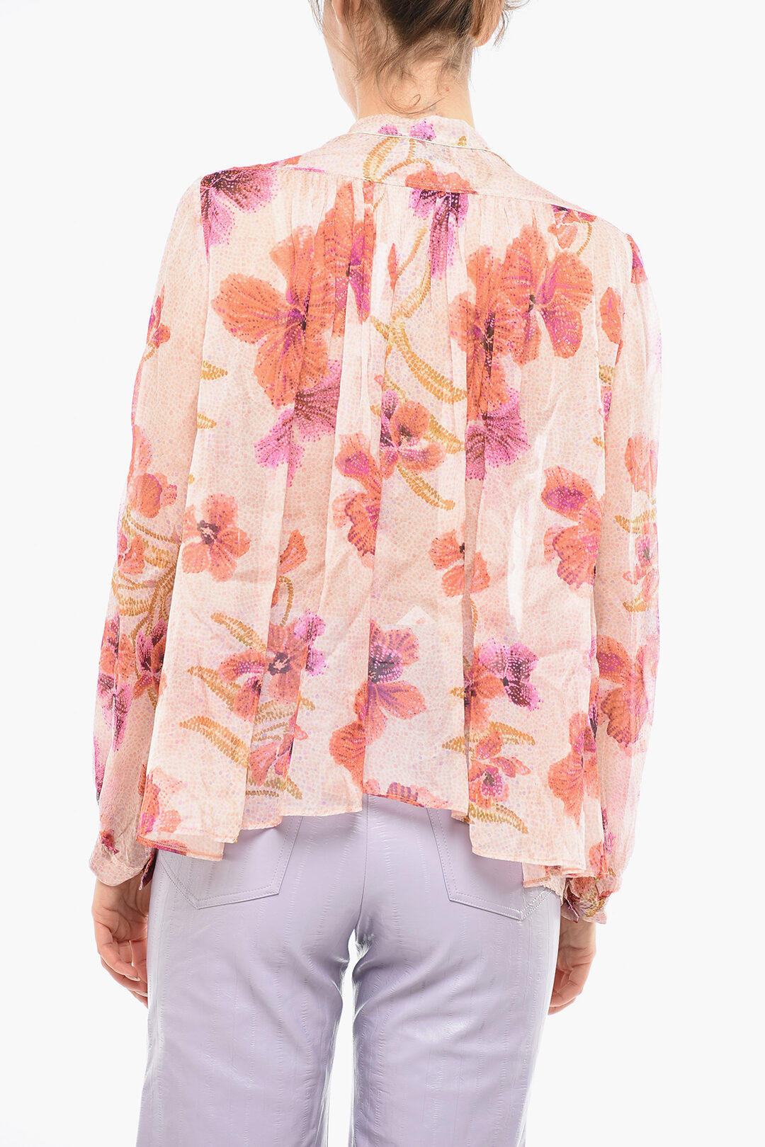 Forte_Forte Floral Patterned Silk Blouse women - Glamood Outlet