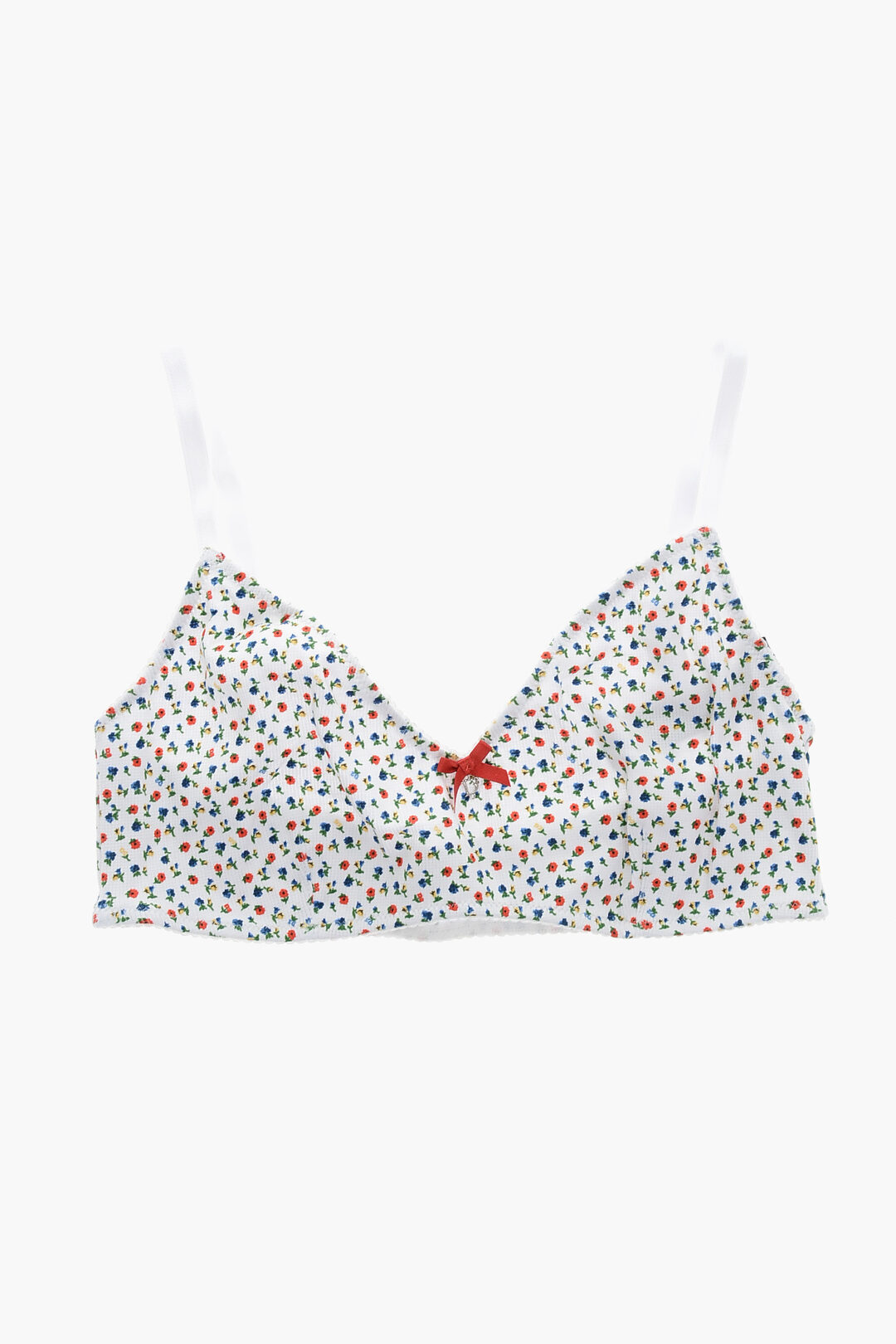 Dsquared2 Floral Patterned Stretch Cotton Bra women - Glamood Outlet