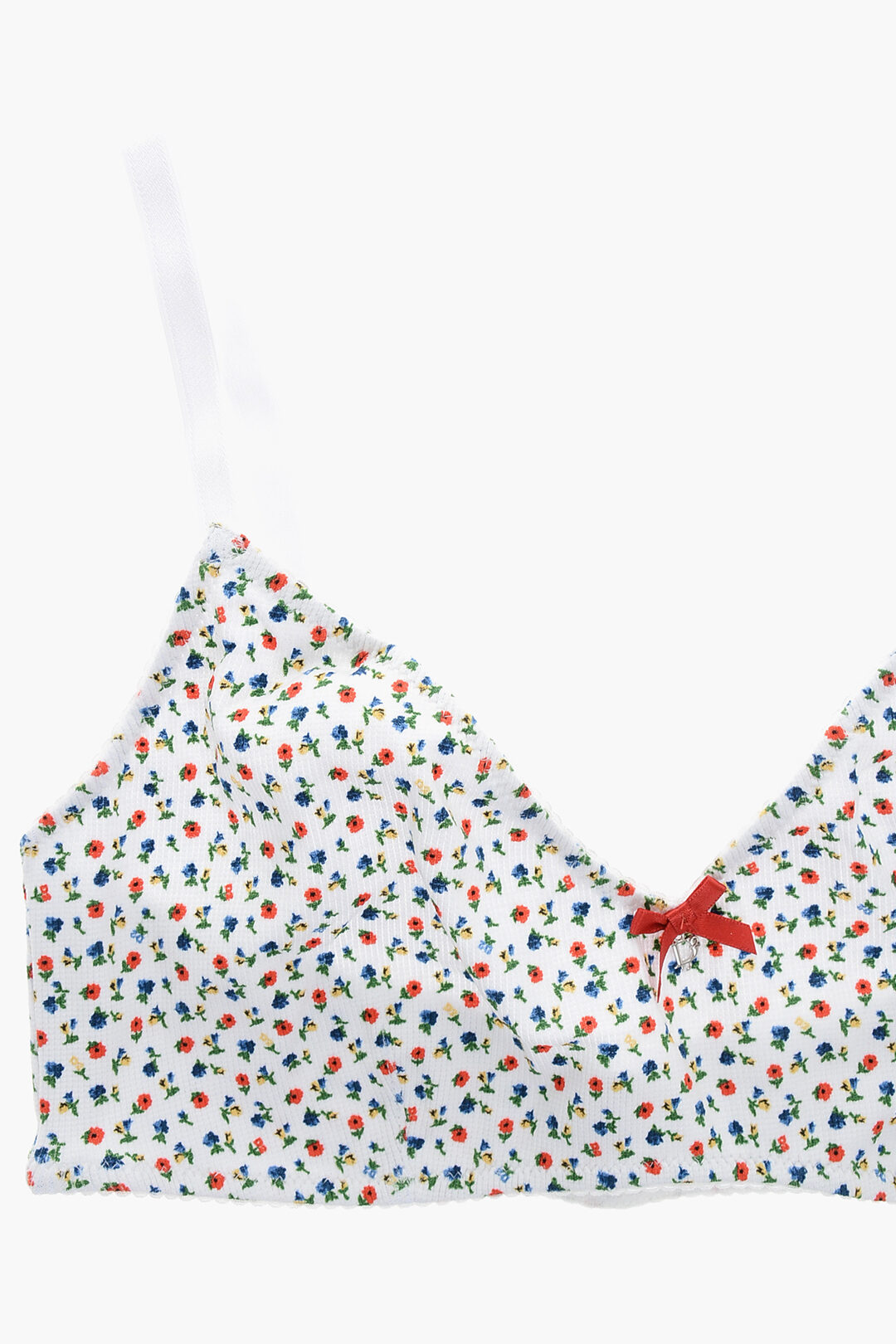 Dsquared2 Floral Patterned Stretch Cotton Bra women - Glamood Outlet