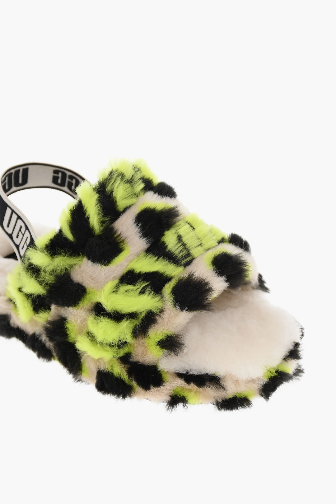 UGG Kids FLUFF YEAH Shearling Slides with Animalier Pattern girls ...