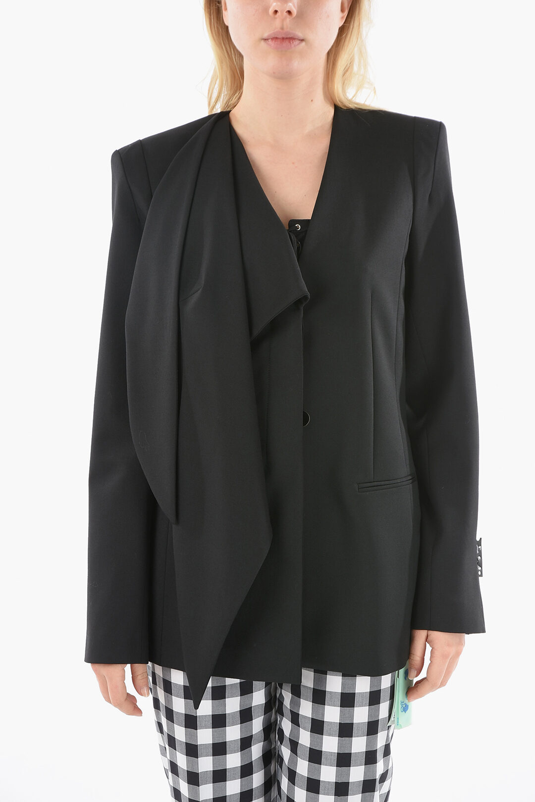 Off-White FORMAL Wool Blend BANDANA Blazer women - Glamood Outlet