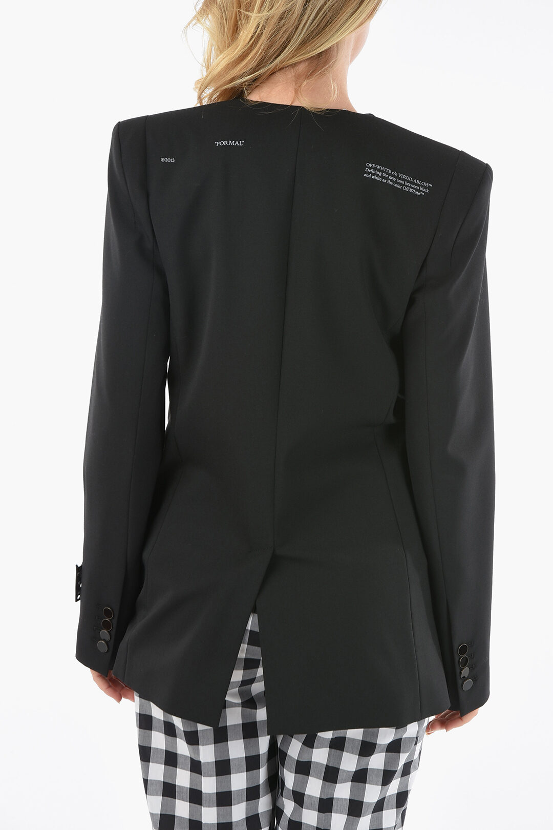 Off-White FORMAL Wool Blend BANDANA Blazer women - Glamood Outlet