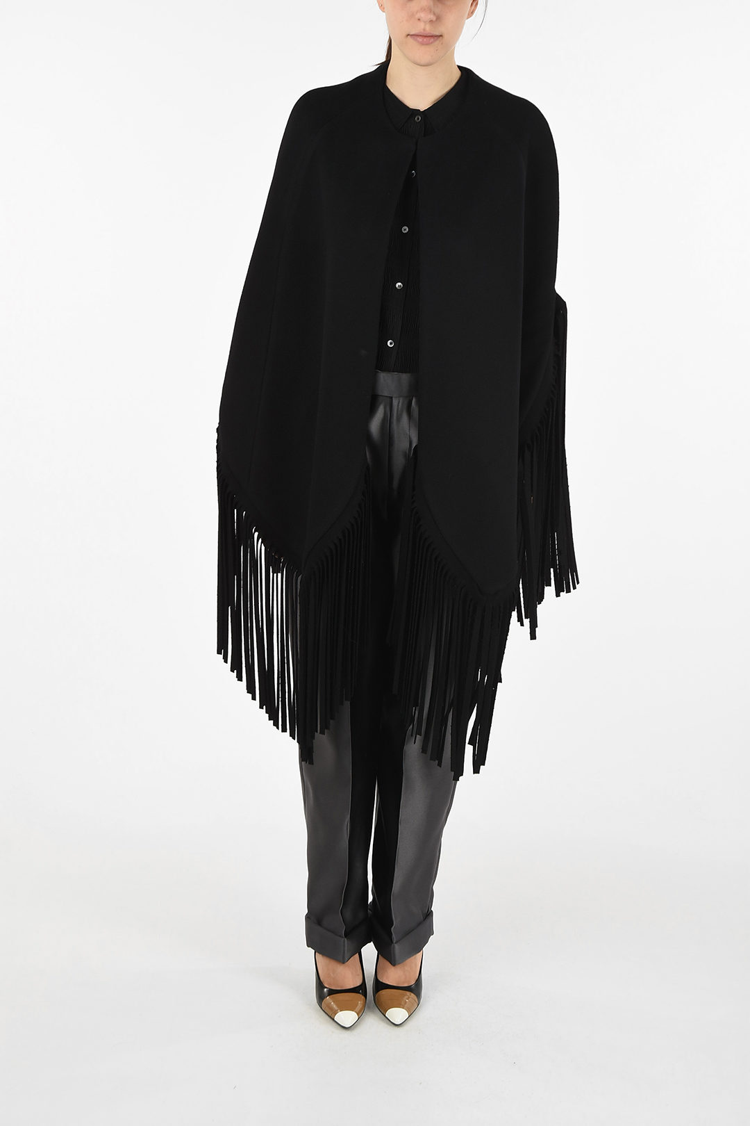Vionnet fringed cape women - Glamood Outlet