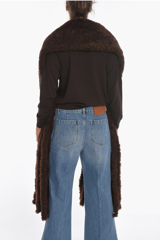 Bottega Veneta Fringed Shearling Scarf women - Glamood Outlet