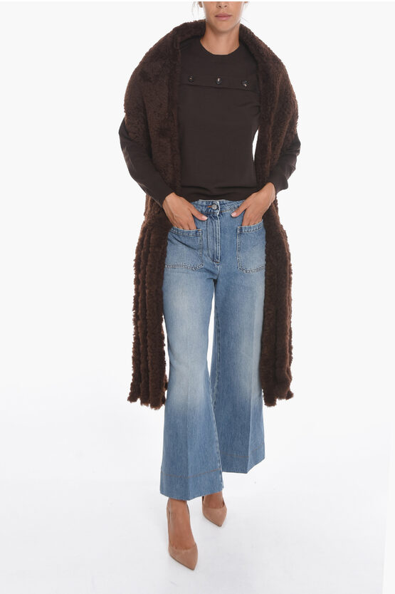 Bottega Veneta Fringed Shearling Scarf women - Glamood Outlet