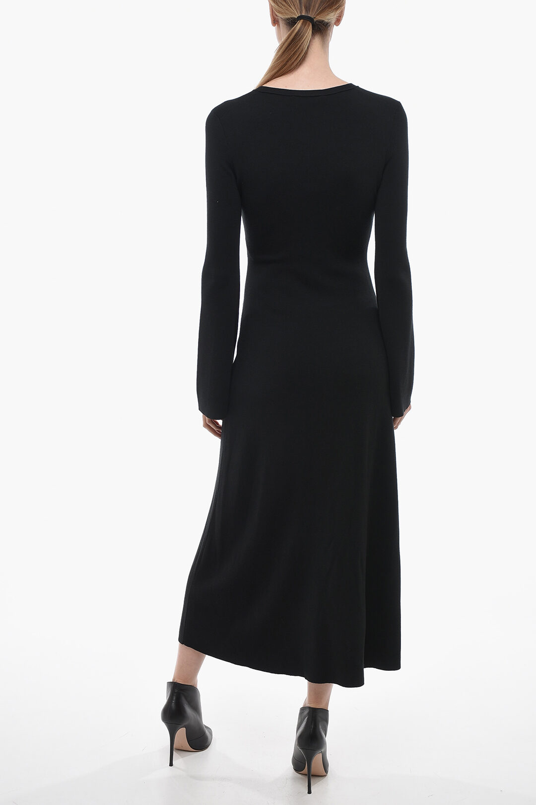 Chloe Front Buttoned Wool Maxidress women - Glamood Outlet