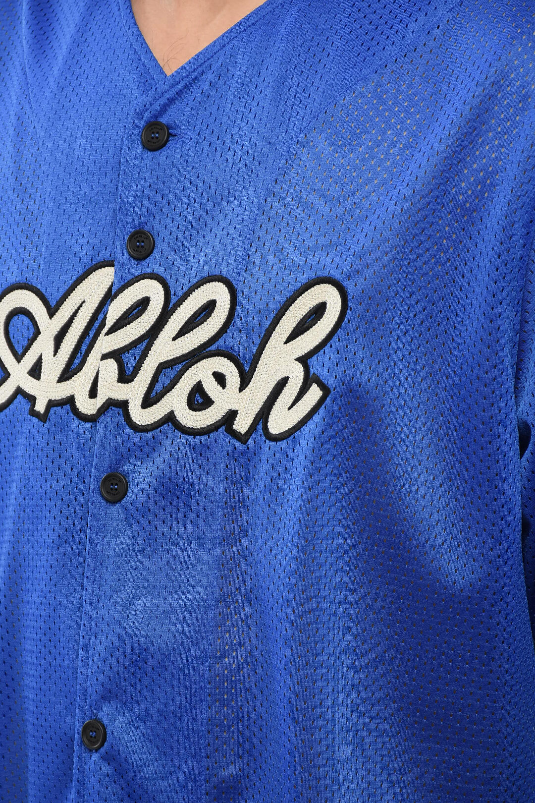 Off-White Front Embroidered BASEBALL Mesh Shirt men - Glamood Outlet