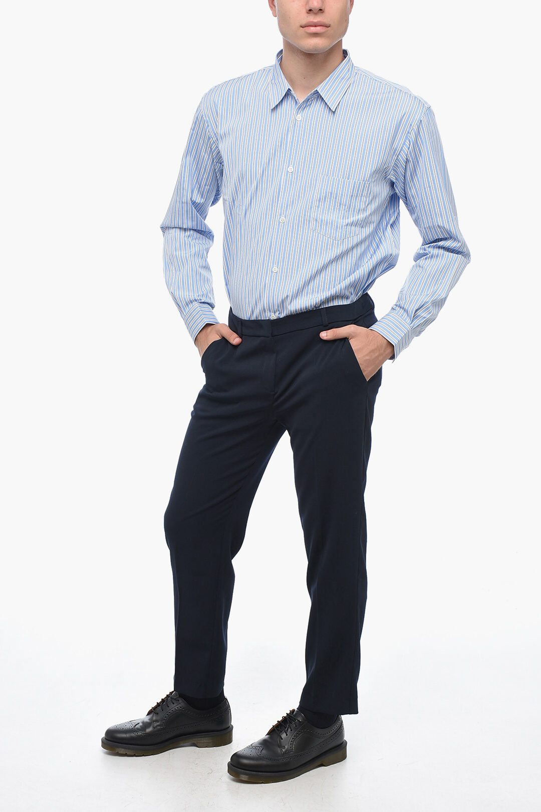 EDRA Front pleated Cigarette Pants men Glamood Outlet