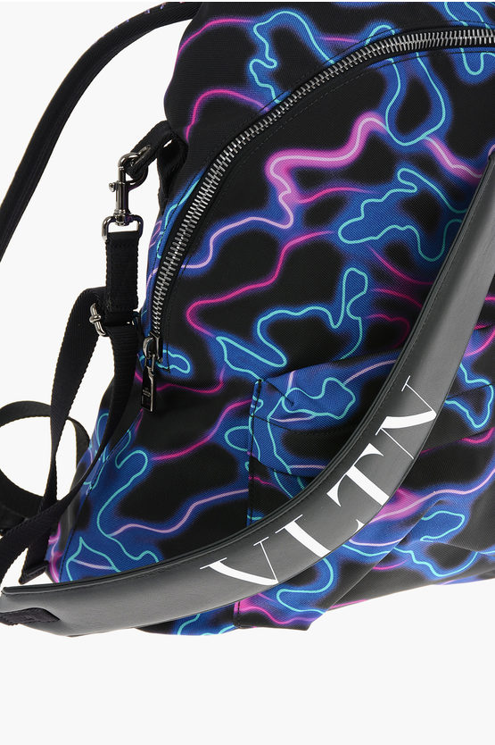 Valentino Front Pocketed NEON Backpack men - Glamood Outlet