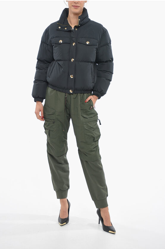 Anine Bing Front Pockets LANDON Puffer jacket With Jewel Buttons women ...