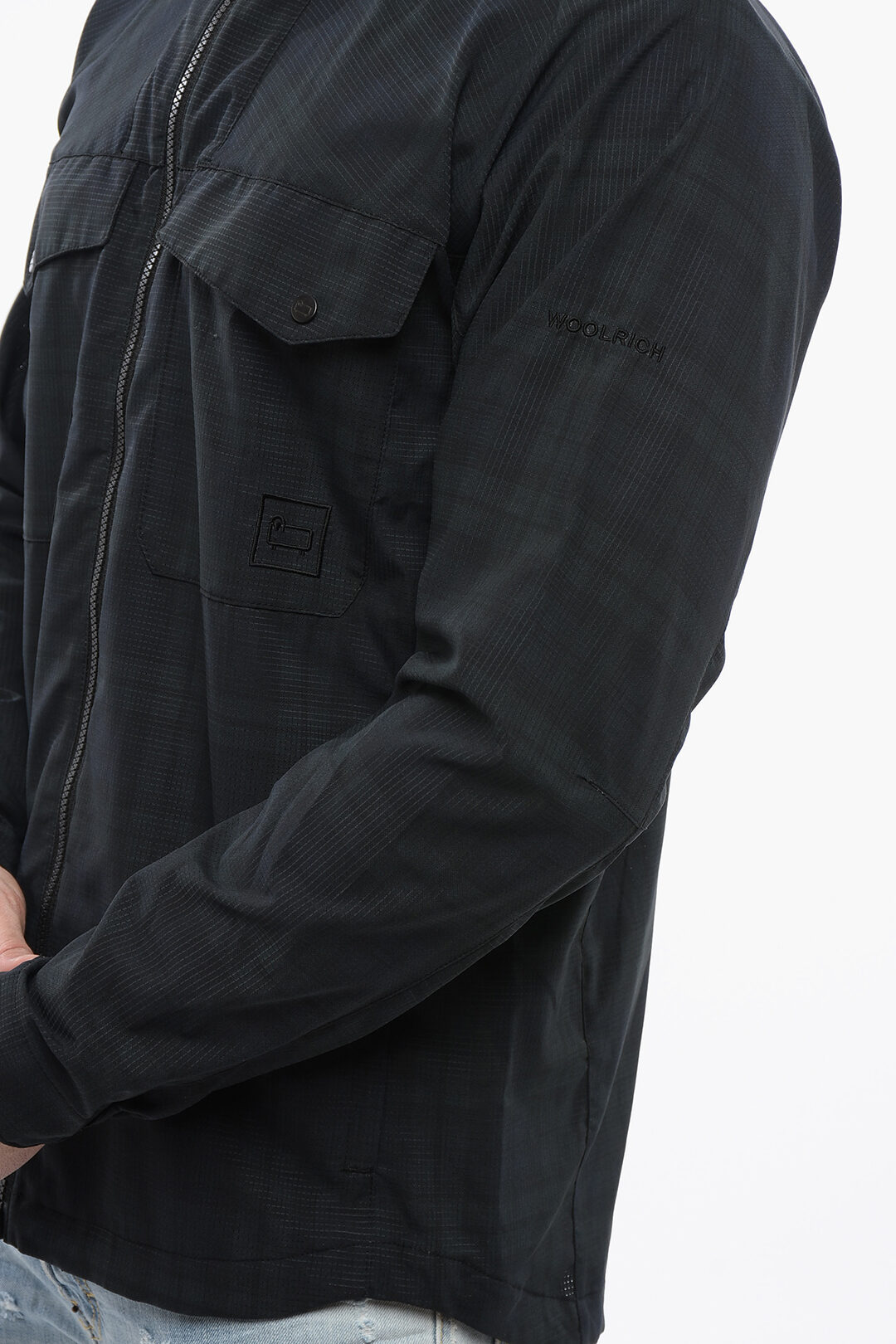 Woolrich Front Pockets MESH Windbreaker men - Glamood Outlet