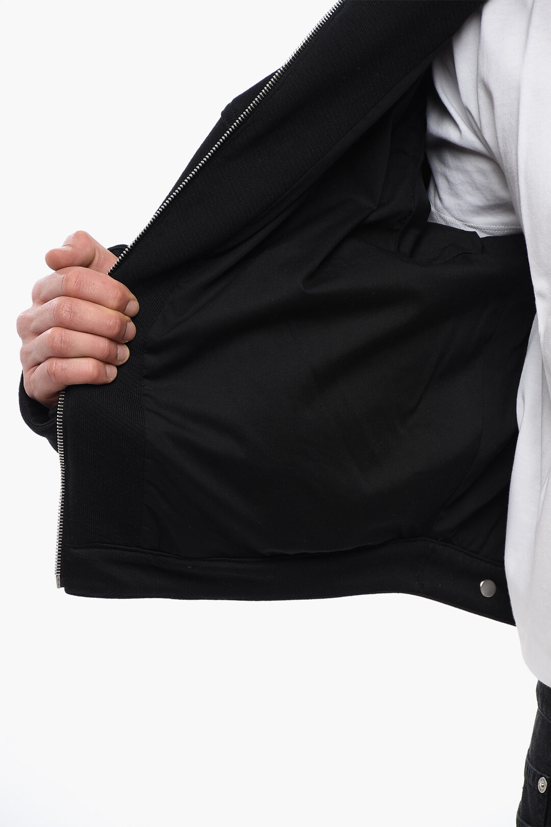 Off-White Front Ziped VARSITY DIAG Hoodie with Utility Pockets men ...