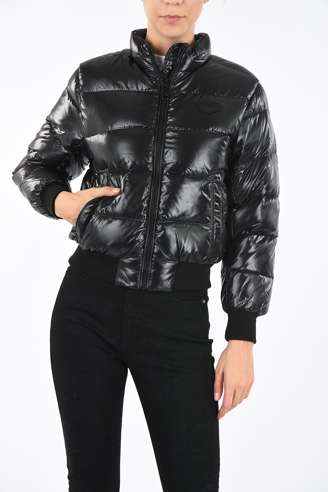 Duvetica Full Zip Waist Length MENKIB Down Jacket women - Glamood Outlet