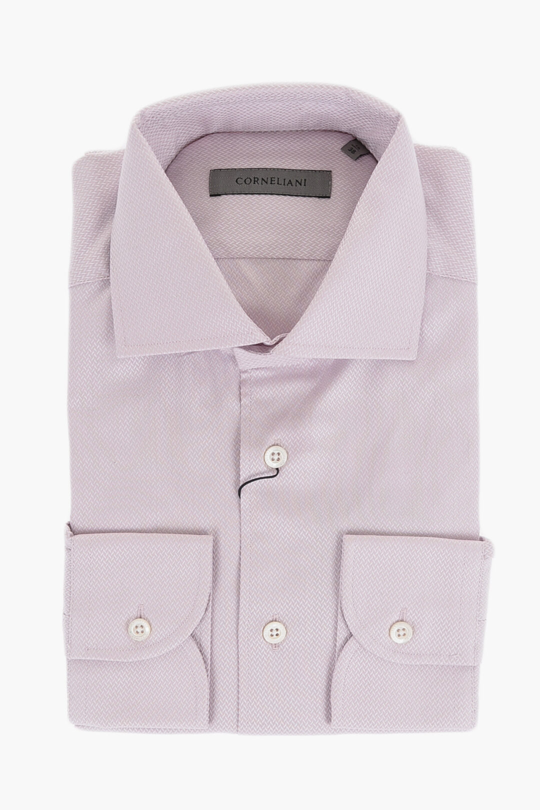 Corneliani Geometric Patterned Cotton Shirt men - Glamood Outlet