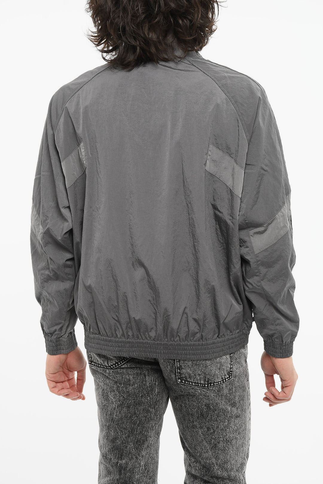 Adidas Giacca a Vento Half Zip in Nylon con Toppa Logo uomo - Glamood ...