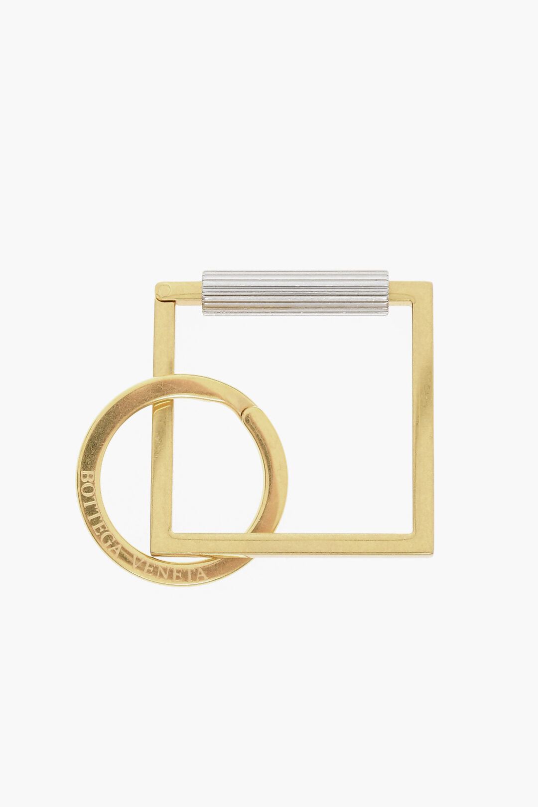 Bottega Veneta Gold-toned Squared Shaped Key Ring men - Glamood Outlet