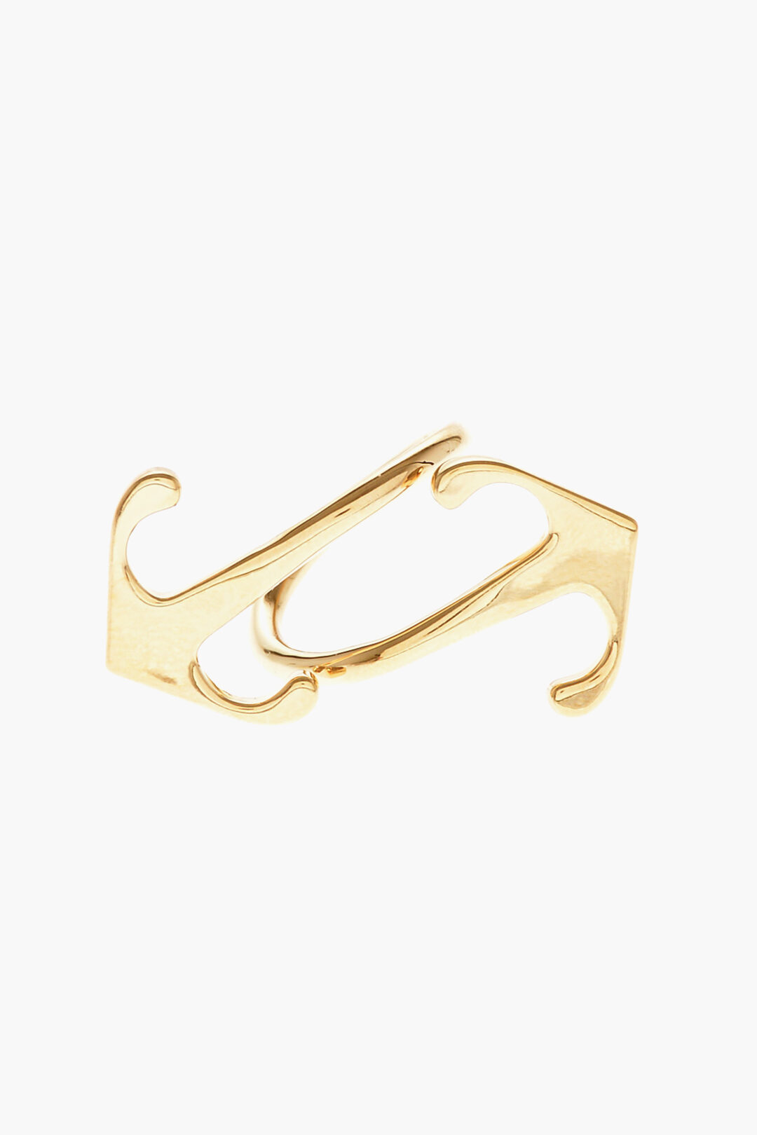 Off-White Golden Effect Brass MONO ARROW Ring women - Glamood Outlet