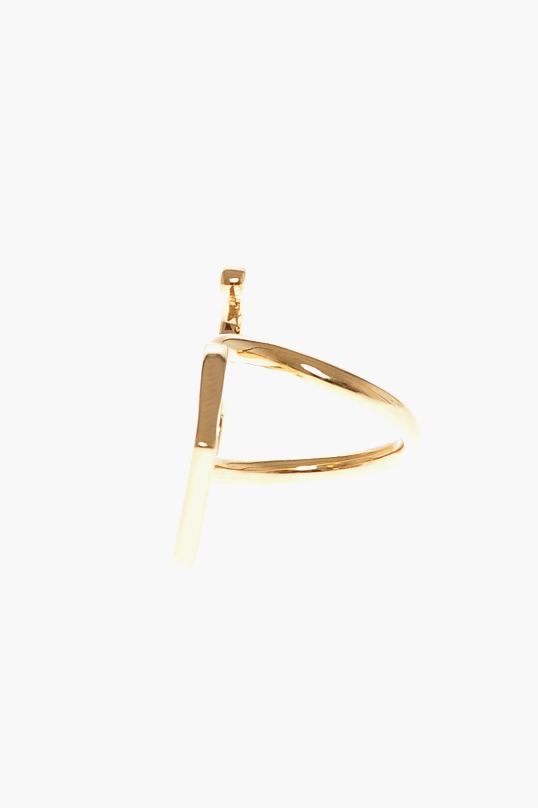 Off-White Golden Effect Brass MONO ARROW Ring women - Glamood Outlet