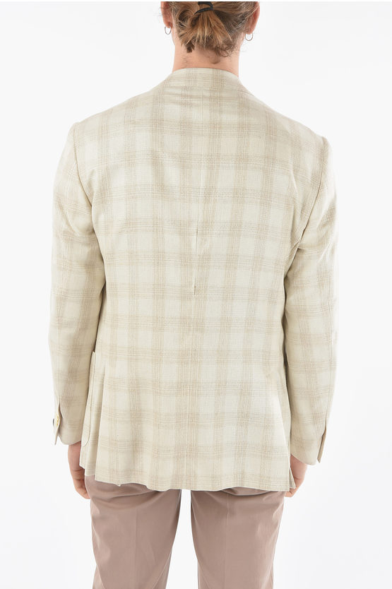 Corneliani Gun Club Check Silk LEADER SOFT 2-button Blazer men ...