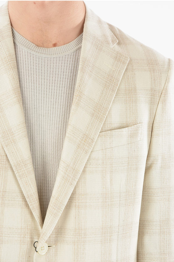 Corneliani Gun Club Check Silk LEADER SOFT 2-button Blazer men ...